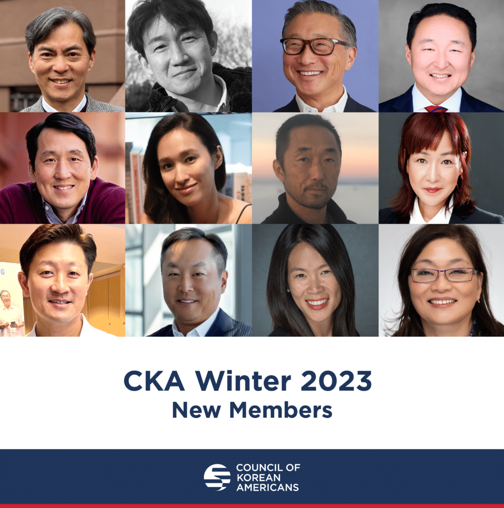 CKA Winter 2023 New Members | Council Korean Americans (CKA)